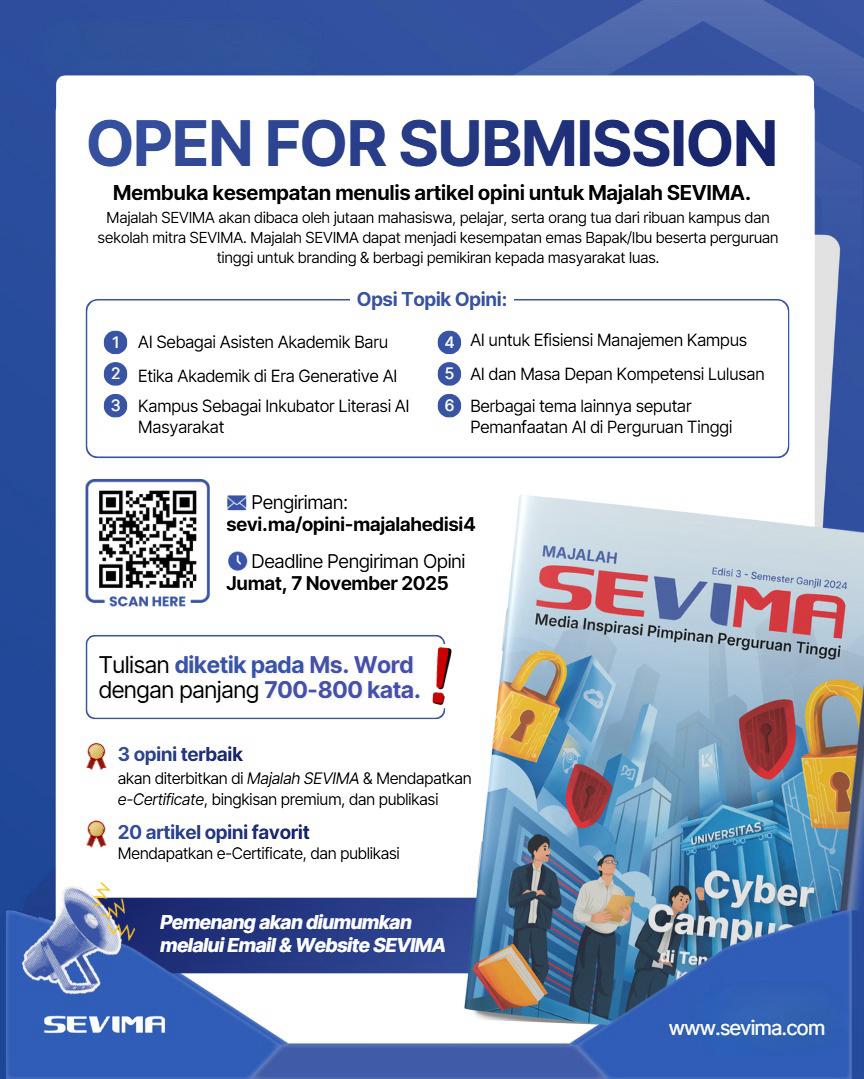 Form pendaftaran Open for Submission - Opini Tema Transformasi Digital