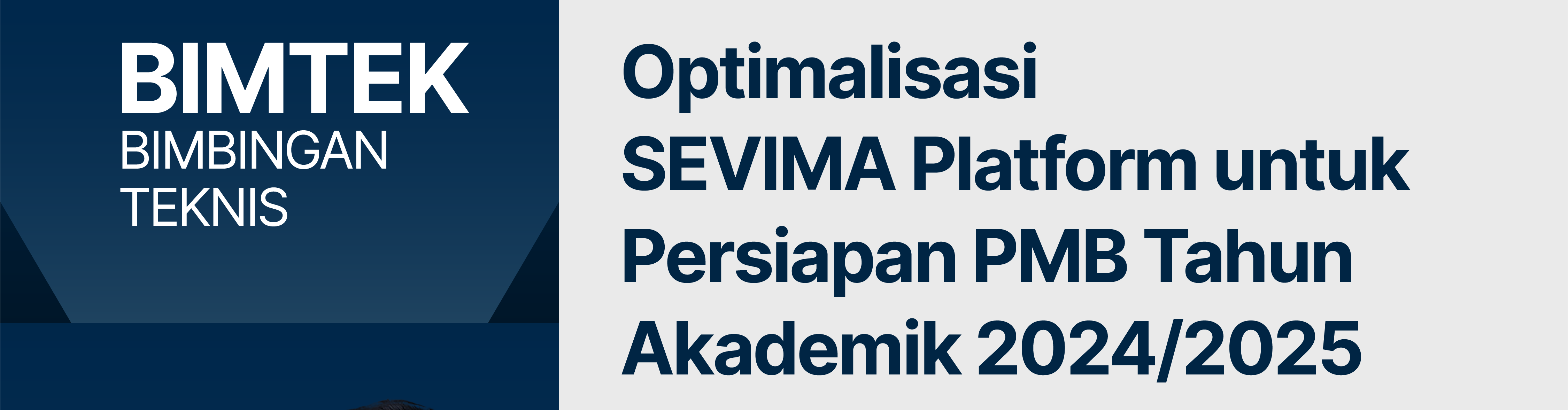 Form pendaftaran Optimalisasi SEVIMA Platform untuk Persiapan PMB Tahun ...