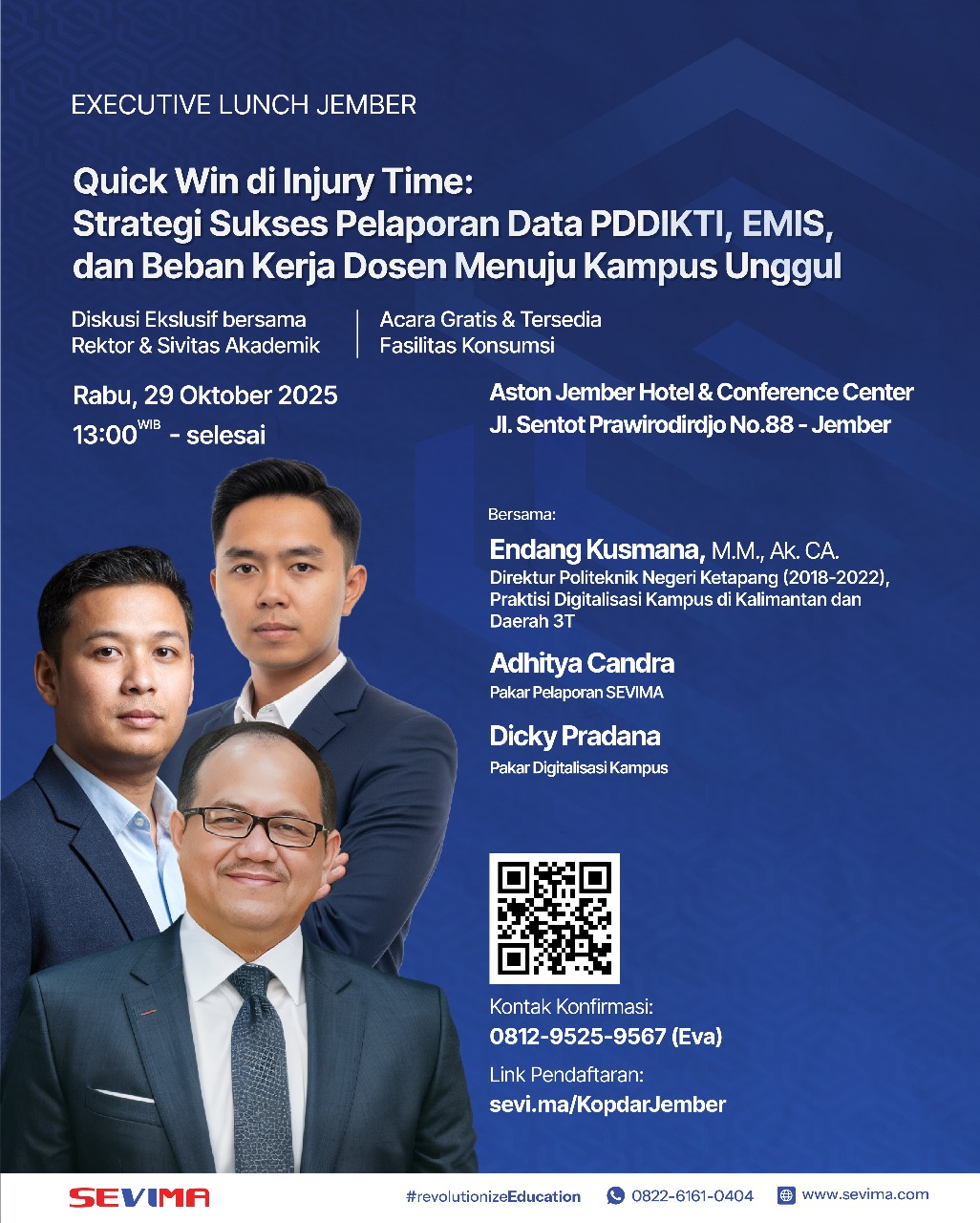 Form pendaftaran Strategi Sukses Pelaporan Data PDDIKTI, EMIS, dan ...